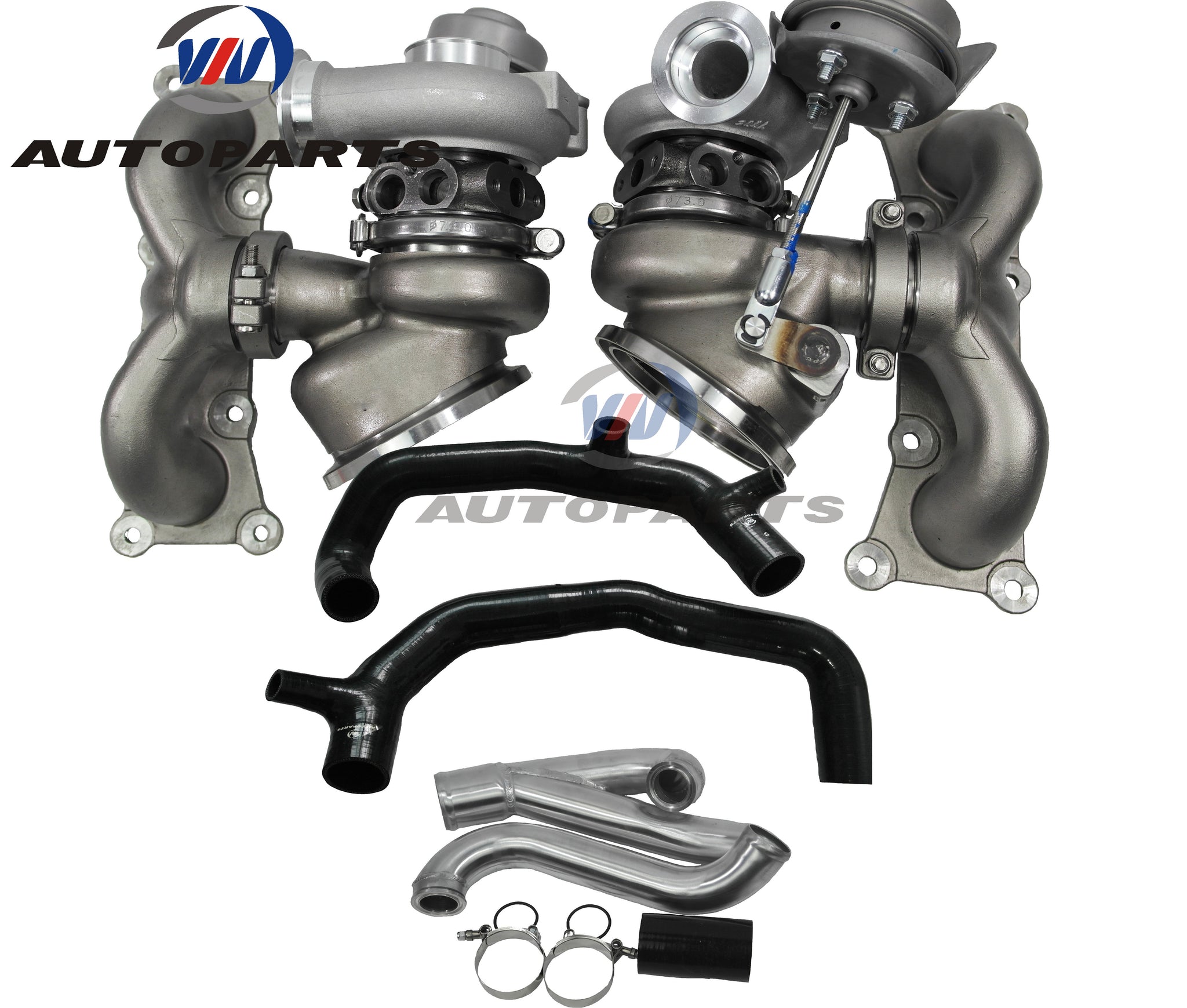 Upgraded VIV V4 TD04-19T Billet Twin Turbochargers for BMW 335i 3.0L w ...